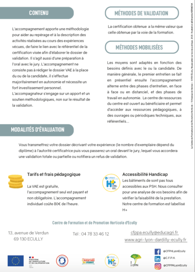 Accompagnement Validation des Acquis de l’Expérience (VAE)